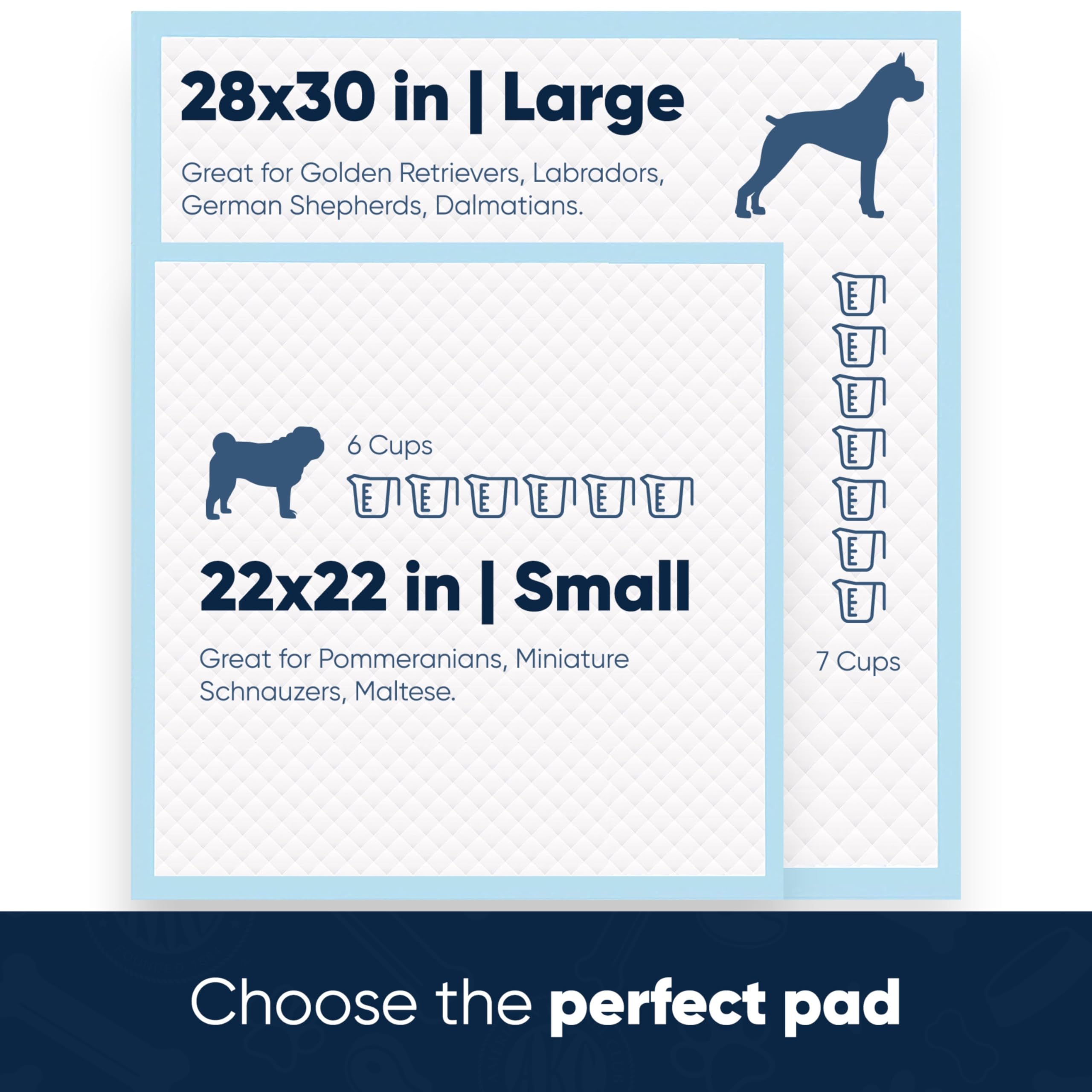 American Kennel Club Scented Puppy Training Pads with Ultra Absorbent Quick Dry Gel โ 22 x 22 Puppy Pads - Fresh Scented - Pack of 50