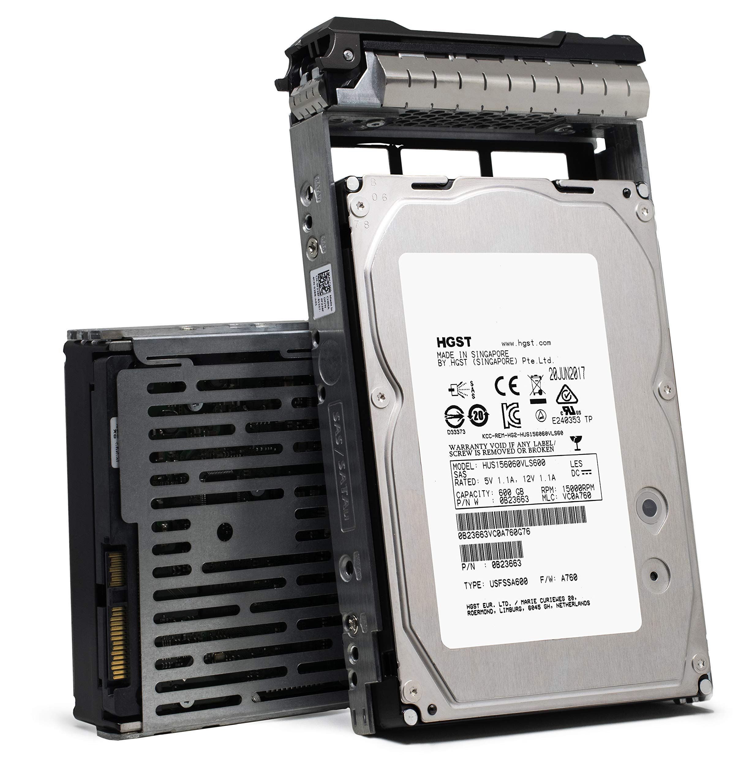 Dell W347K 600GB 15K 16MB 6.0GBps 3.5" Enterprise Class SAS Hard Drive in Poweredge R Series Tray (Renewed)