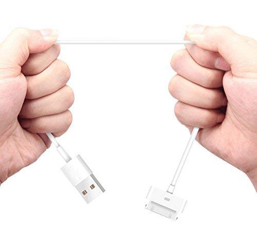 iPhone 4 4s Charger Cable iPad Charger, 2Pack 5 Feet Certified 30-Pin Charging Cable Compatible for iPad 1/2/3, iPhone 4/4S, iPhone 3G/3GS, iPod Nano 5th/6th and iPod Touch 3rd/4th gen