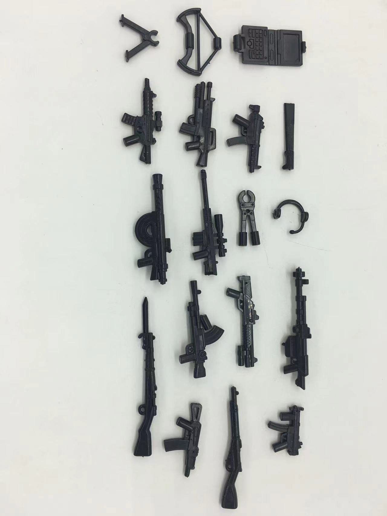 Dgdhf 500 Pieces Military Weapons Bricks Building Blocks Toy Custom Acccessories Designed for Army Mini Brick Figures