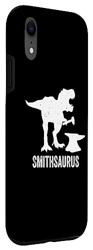 iPhone XR Smithsaurus T Rex Kids Blacksmith Forging Case