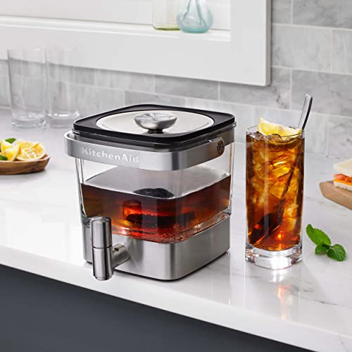 KitchenAid KCM4212SX Cold Brew Coffee Maker-Brushed Stainless Steel, 28 ounce