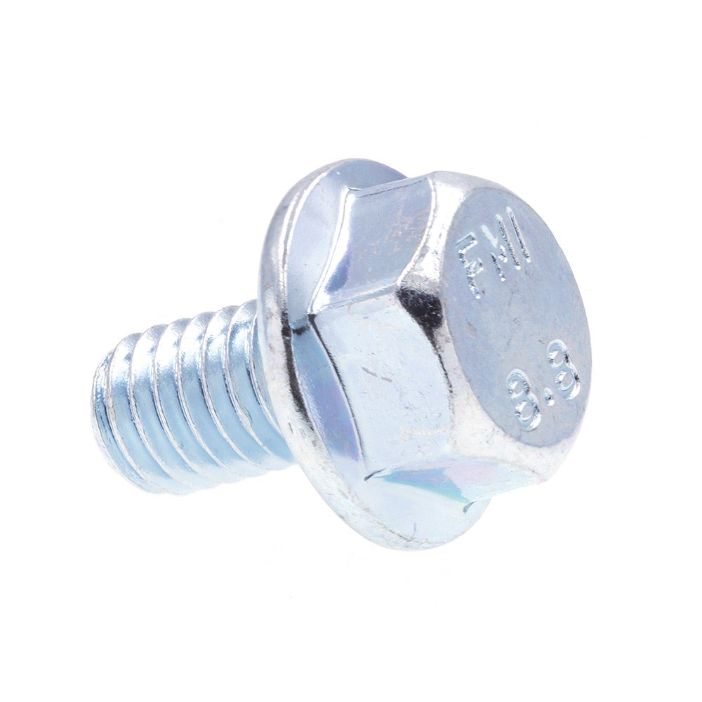 Prime-Line 9089354 Flange Bolts, Class 8.8 Metric, M6-1.0 X 10MM, Zinc Plated Steel (25 Pack)