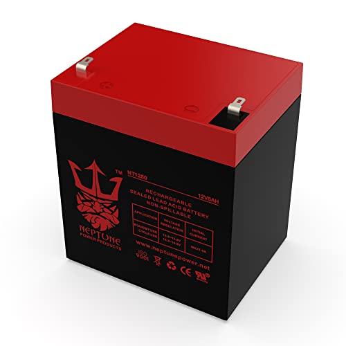 Neptune Brand NT1250 12v 5ah Replacement SLA Battery for Chamberlain 4228 Garage Door Opener Battery