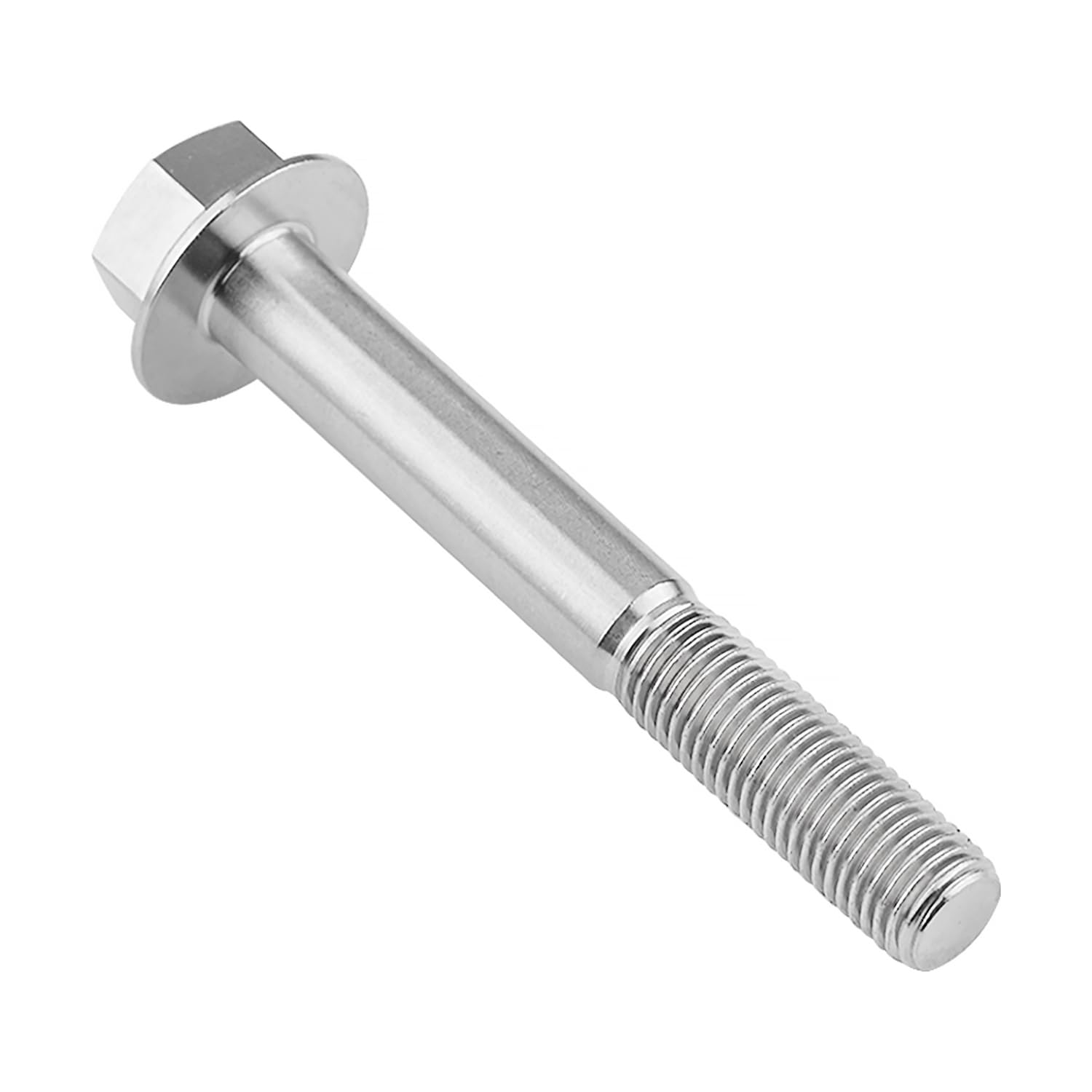 Wanyifa M10 x 30 35 40 45 55 60 65 70 75 80 100mm 1.25 Pitch Titanium Ti Flange Hex Bolt (M10x100mm)