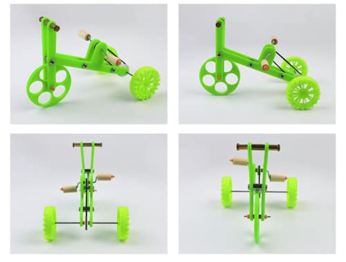 Bird Intelligence Training Toy, Parrot Puzzle Bicycle Toy for Small Medium Bird,Parrot Educational Table Top Trick Prop Toy, Bird Foot Talon Toy for Lovebird Conures Parakeet Random Color
