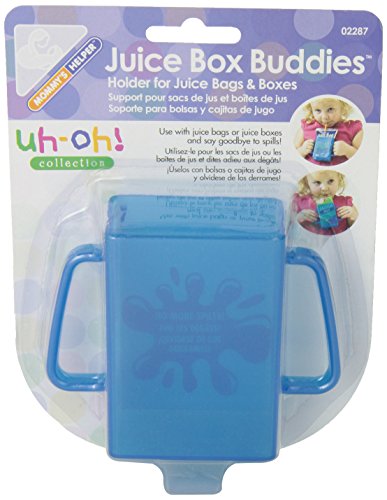 Mommys Helper Juice Box Buddies Holder for Juice Bags and Boxes, Colors May Vary, 1 Pack