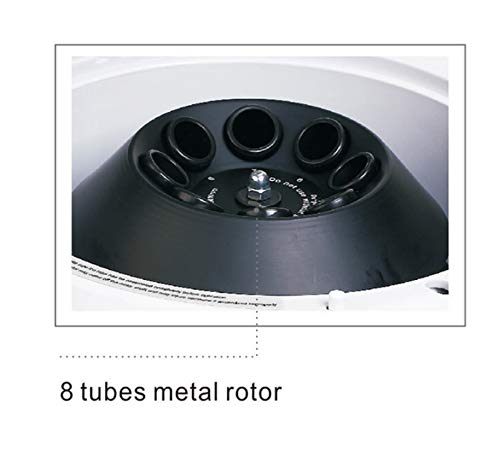 Digital Bench-top Centrifuge, 100-4000rpm, 8x15ml/10ml Rotor with Adapters for 7 ml and 5 ml Tubes