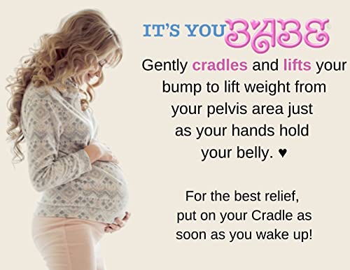 It's You Babe Best Cradle-Medium | Medical Grade Adjustable Prenatal Cradle | Maternity Baby Belly Band Support Belt | Award Winning, Medium
