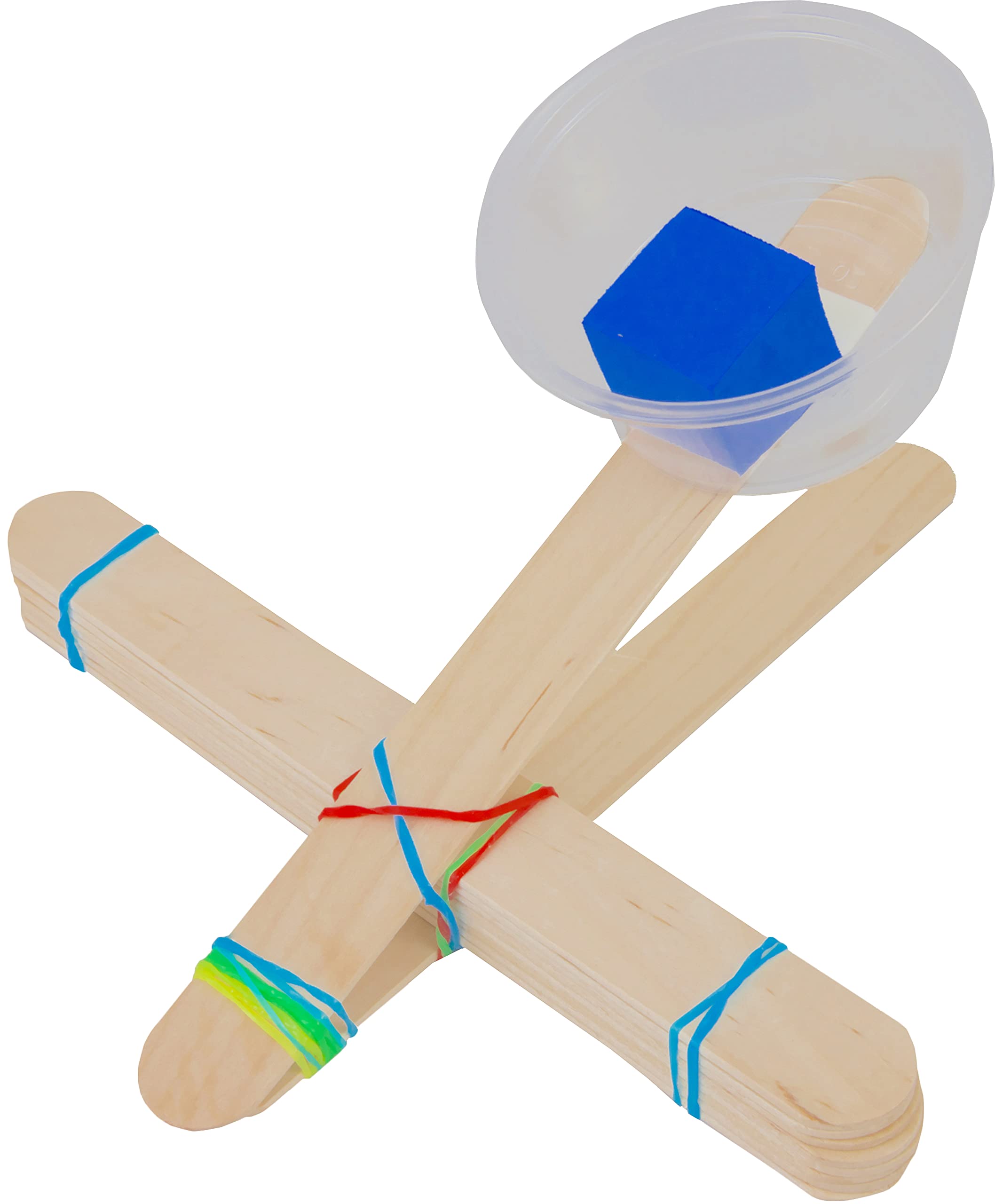 Craft Stick Catapults Kit β Supplies for 30 Catapults, Complete STEM Project for Kids with Instructions