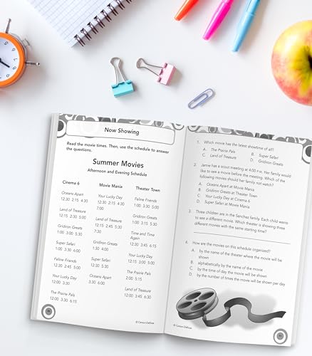 Carson Dellosa Skill Builders Reading Comprehension Grade 6 Workbook, Middle School Reading Passages and Vocabulary Builder for Kids Ages 11-12, 6th Grade Reading Comprehension Workbook