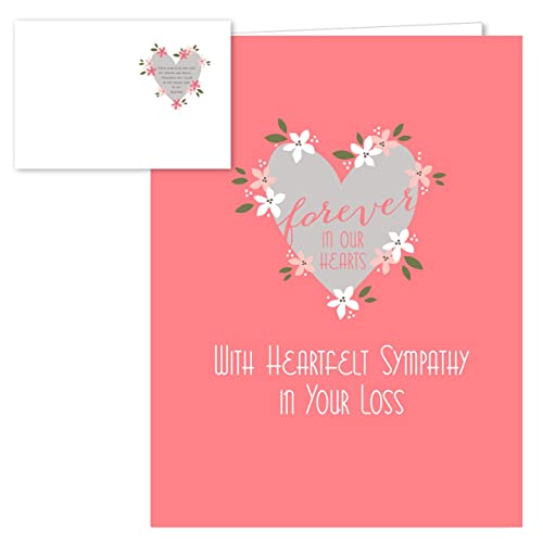 Heartfelt Sympathy Card Pack / 25 Note Cards Set / 5 Warm Comfort Designs / 4 5/8" x 6 1/4" Peace Note Cards/Made In The USA