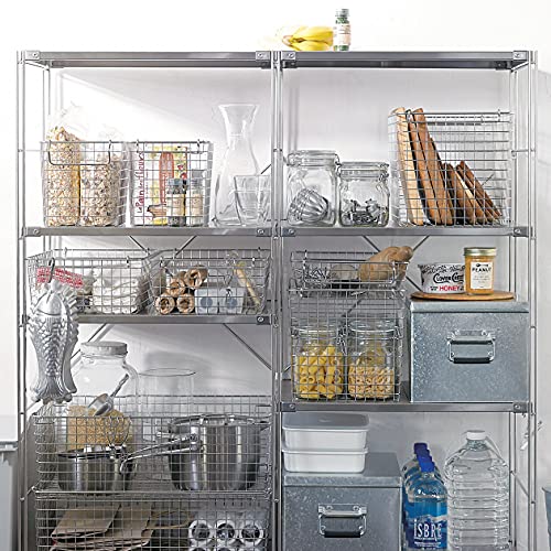 Muji 44831755 Stainless Steel Wire Basket 3, Approx. Width 14.6 x Depth 10.2 x Height 4.7 inches (37 x 26 x 12 cm)