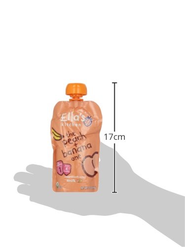 Ella's Kitchen Organic Stage 2, Peaches + Bananas, 3.5 Ounce