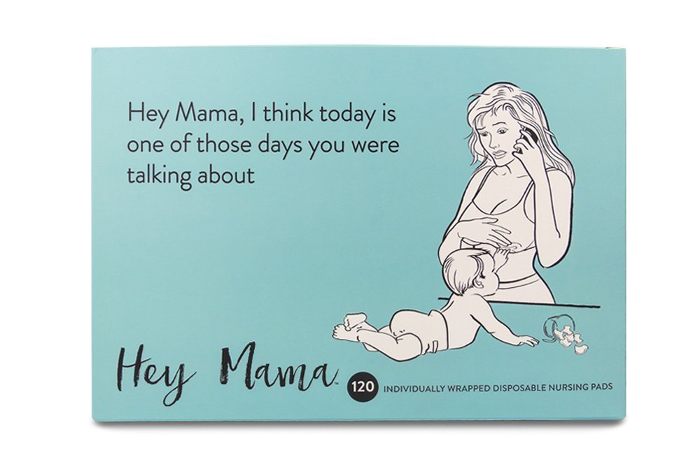 Hey Mama Disposable Nursing Pads - (120) Super Absorbent, Ultra Comfortable & Individually Wrapped