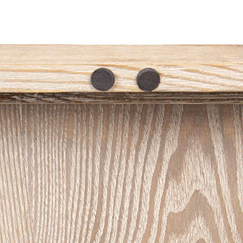 American Legend Barnwood Dartboard Cabinet with Wheat Finished Barn Style Doors - Dartboard Not Included