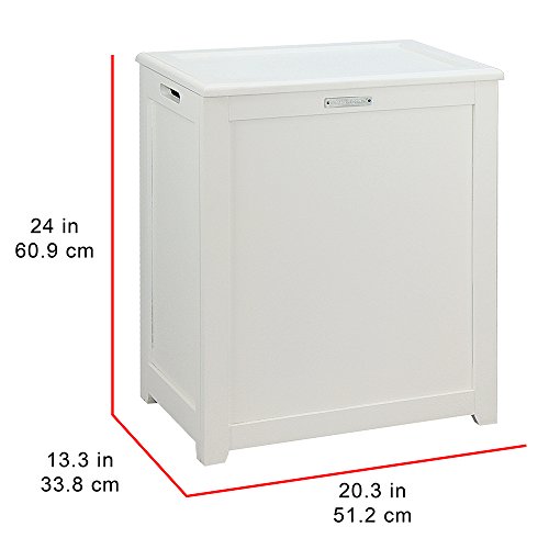 Oceanstar RH5513WHITE Storage Laundry Hamper, White