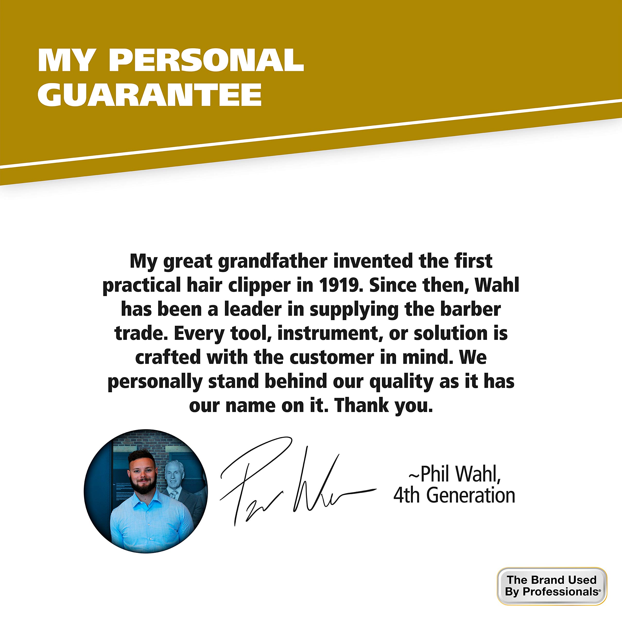 Wahl Small Mustache Comb for Men's Grooming - Handcrafted & Hand Cut with Cellulose Acetate - Smooth, Rounded Tapered Teeth - Model 3323 Brown