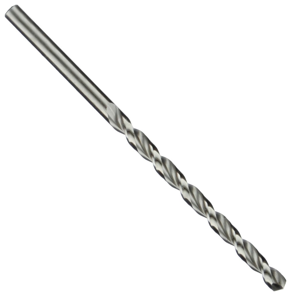 Cleveland 2075 Cobalt Steel Jobbers' Length Drill Bit, Gold Oxide Finish, Round Shank, 135 Degree Notch Point, 1/8" (Pack of 10)