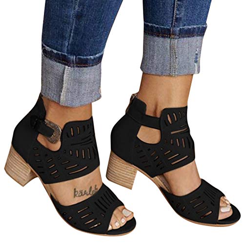 Eduavar Sandals for Women Wedge,Womens 2021 Comfy Slip-On Sandals Summer Casual Beach Shoes Open Toe Espadrille Platform