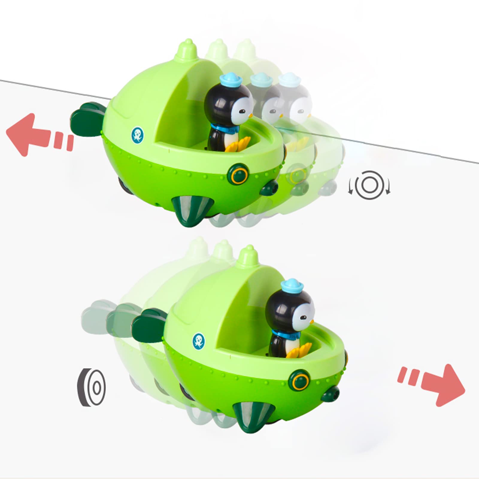 Crasoldiers GUP-E Toy, GUP Racers Vehicle Rescue Ship Pull Back,Includes Vehicle and Figure for Boys Girls Christmas Birthday Gifts (with Gift Box)