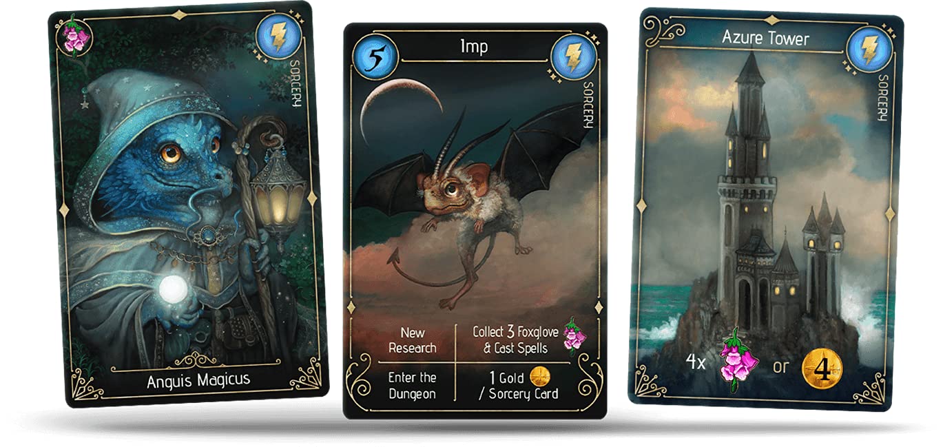 Forbidden Games | Lizard Wizard โ Fantasy Strategy Game of Spellcasting, Potions, and Mystical Creatures, Ages 10+, 2-6 Players, Family Game Night Essential