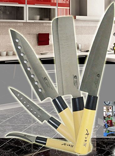 Goldsun Stainless Steel Acier Inox Rostfrei 5 Piece Sashimi Asain Knives