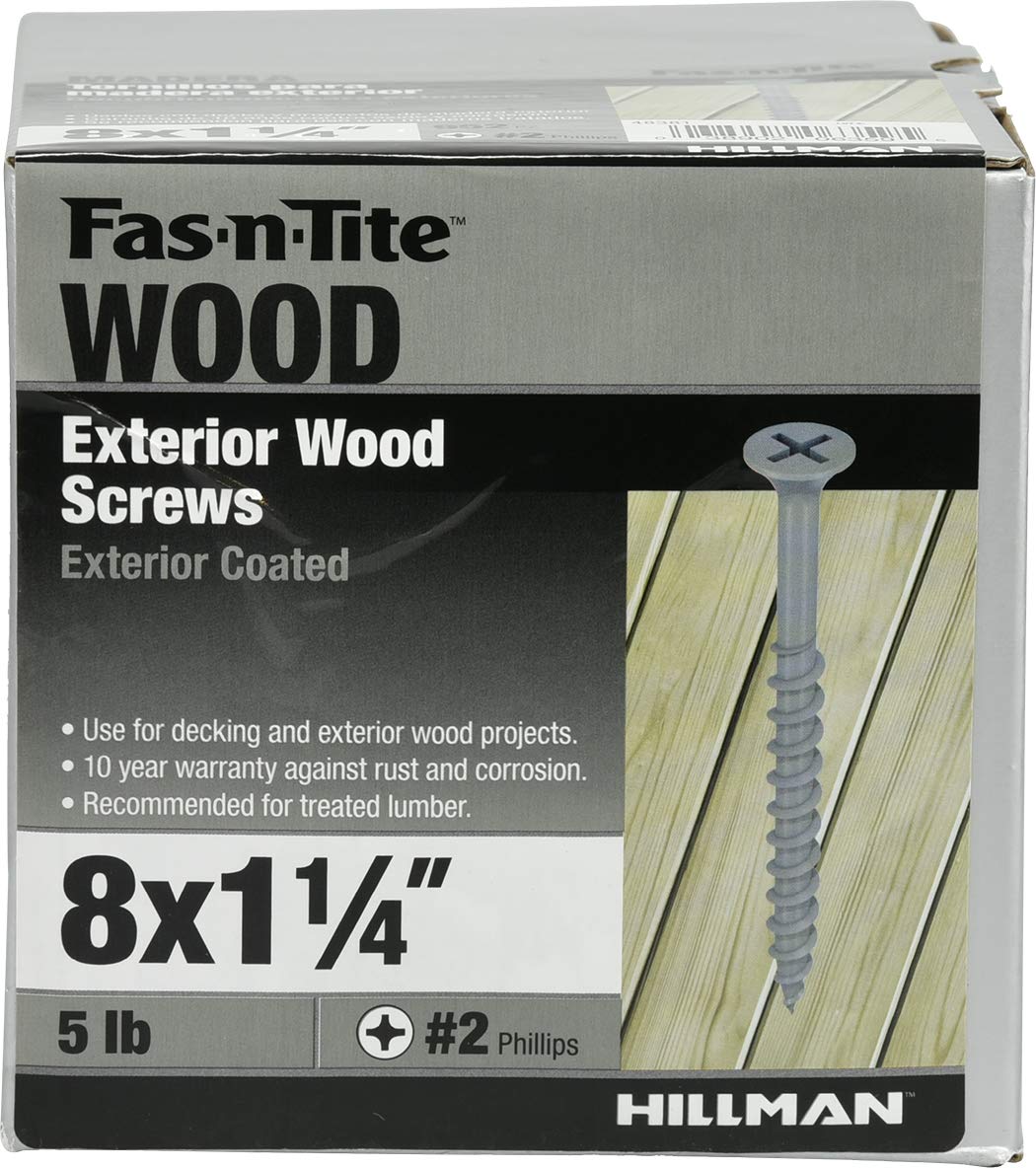 HILLMAN FASTENERS 48381 5 LB 1.25" Extension Wood Screw