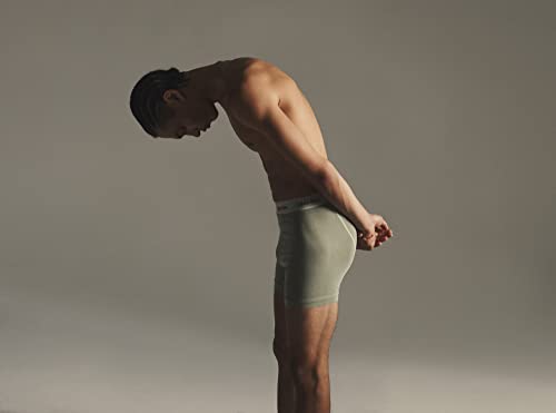 Calvin Klein Men's Cotton Stretch Mineral Dye Boxer Brief, Olive