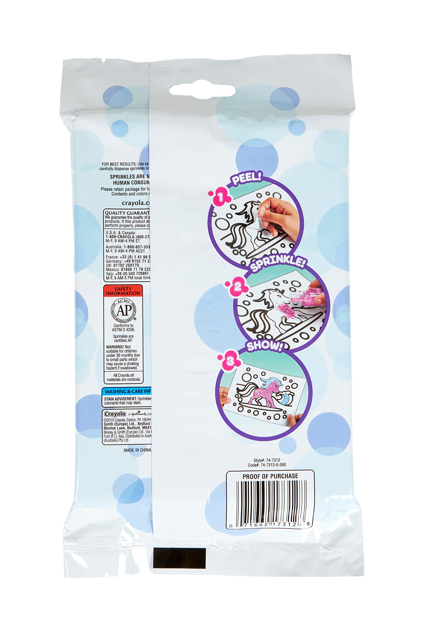 Crayola Unicorn Creatures Sprinkle Art, Craft for Girls & Boys, Gift, Age 5+