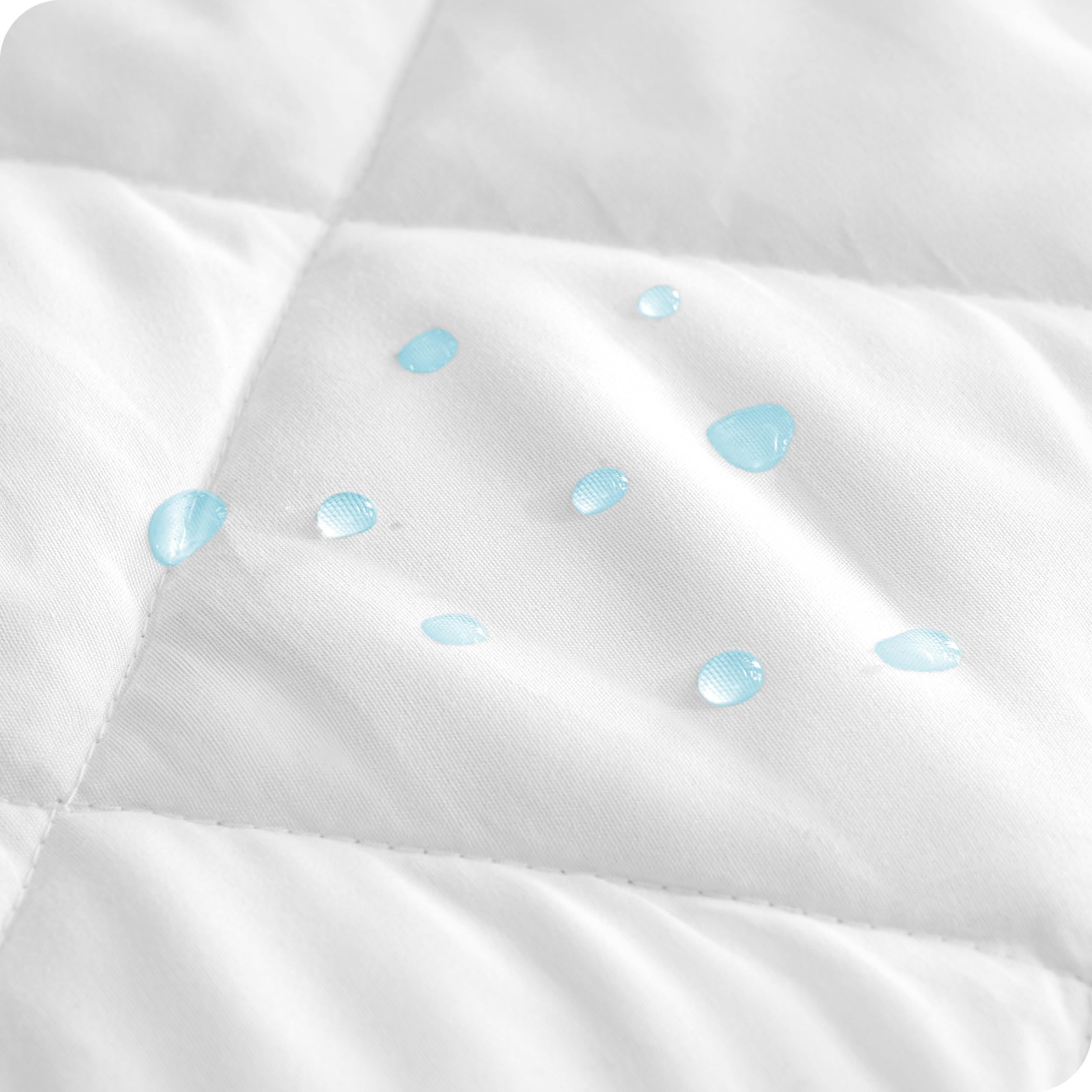 Bare Home Waterproof Quilted Mattress Pad (Full) - Cooling Mattress Topper - Protects Against Spills - Easily Washable - Elastic Fitted Mattress Cover - Stretch-to-Fit up to 15 Inches Deep (Full)