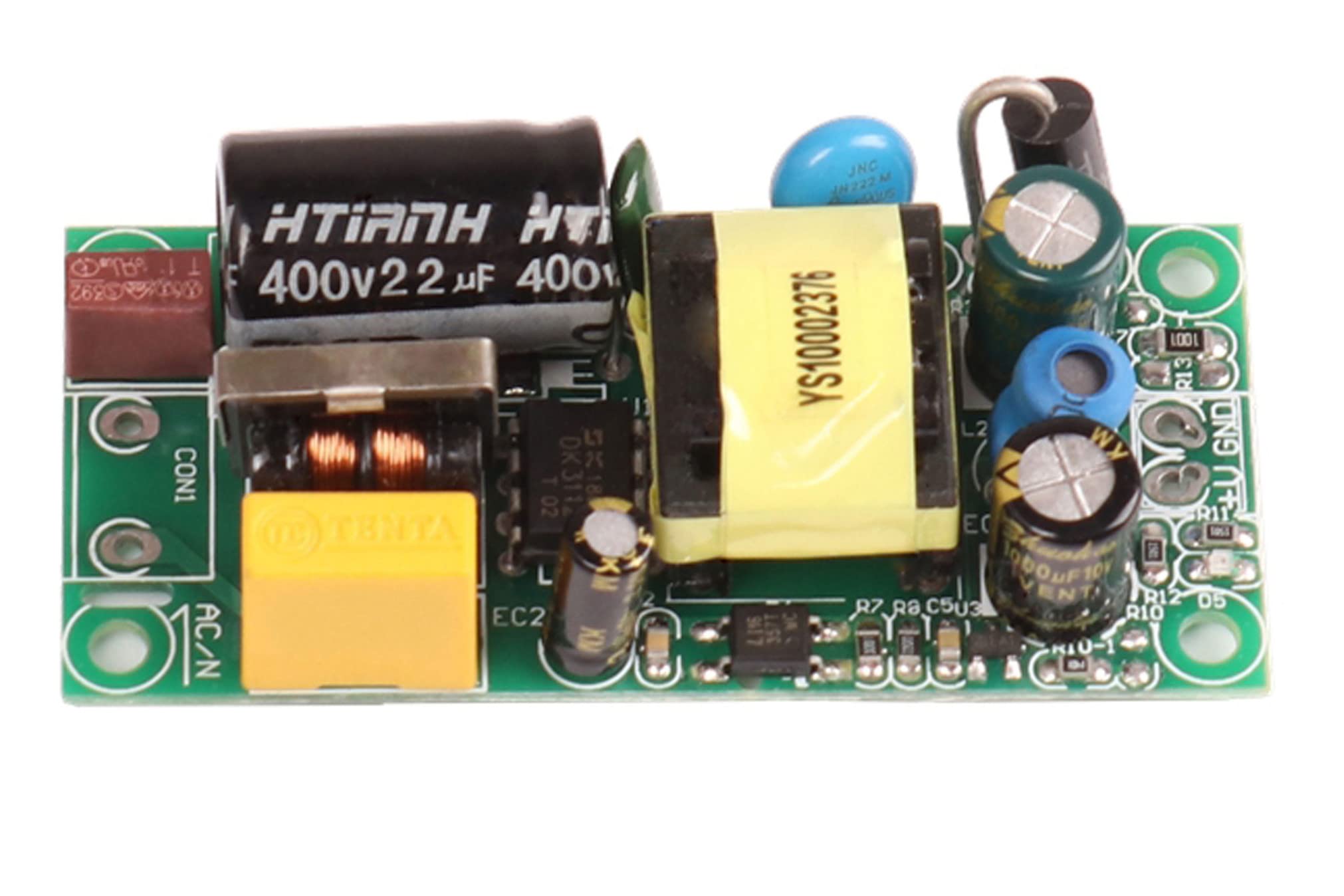 NOYITO AC to DC Precision DC 5V 2A 10W Power Supply Module AC 120V 85V-265V 50 60Hz to 5V Isolated Industrial Grade Built-in Power Module(5V 2A)