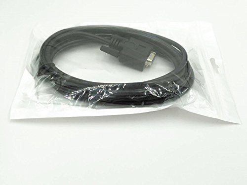 xjs XJSXZC 8P Mini Din Male to Female DB9 RS232 PLC Programming Adapter Cable 10Ft (DB9 RS232)