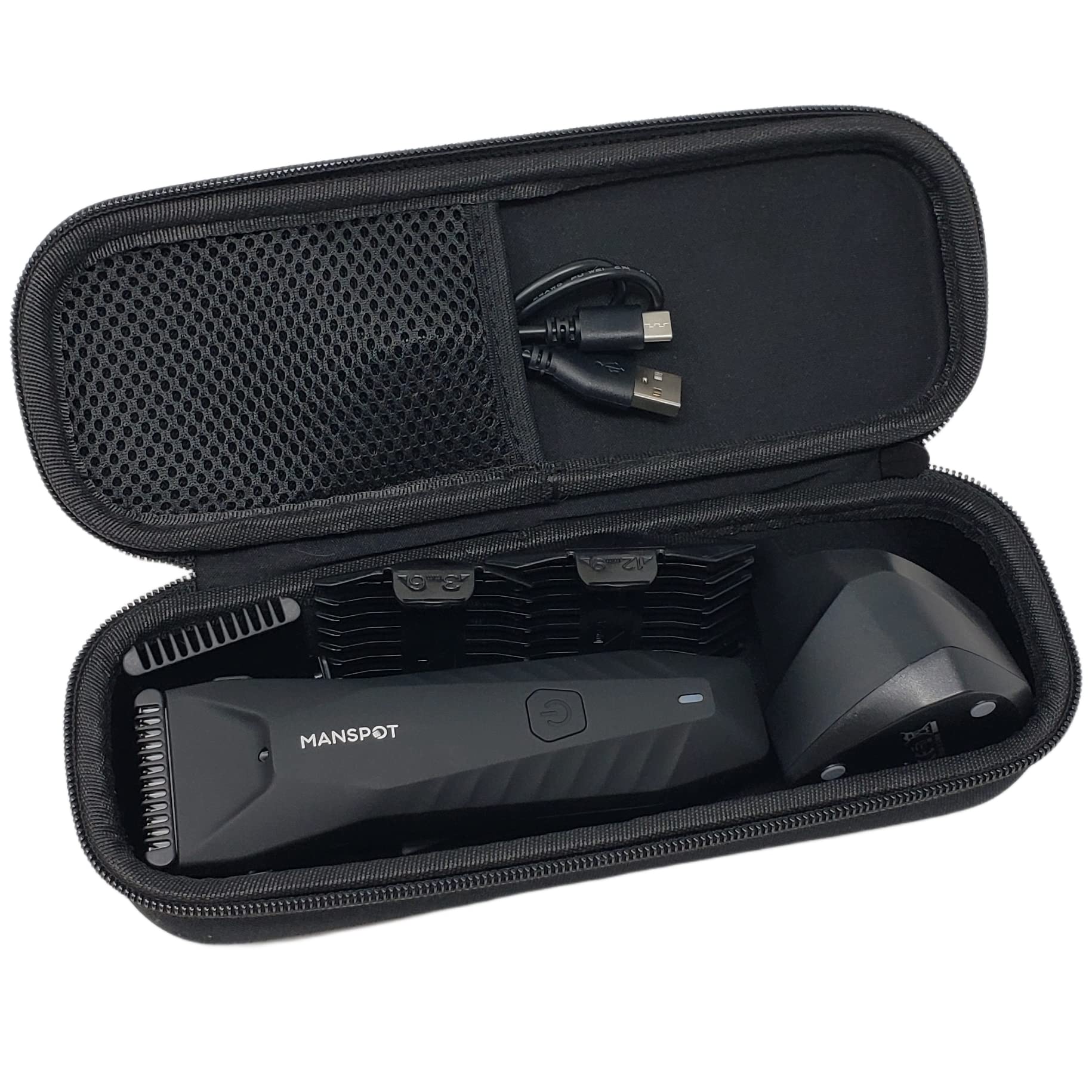 Arber Hard Case For MANSPOT Electric Groin Hair Trimmer and Accessories/Recharge Dock