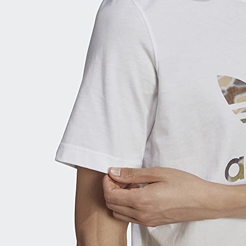 adidas Originals,mens,Camo Infill Tee,White/Wild Pine Melange/Multicolor,X-Small