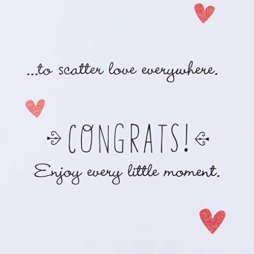 Hallmark Baby Shower Card for Baby Girl (Pink Elephant)