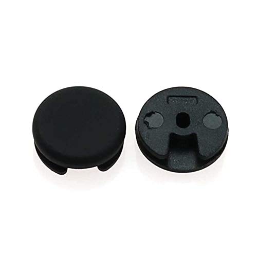 GGZone 2pcs Plastic 3D Analog Controller Stick Cap 3D Joystick Cap Cover Button Replacement for 3DS 3DS XL LL 2DS New 3DS XL 3DS LL (Black)