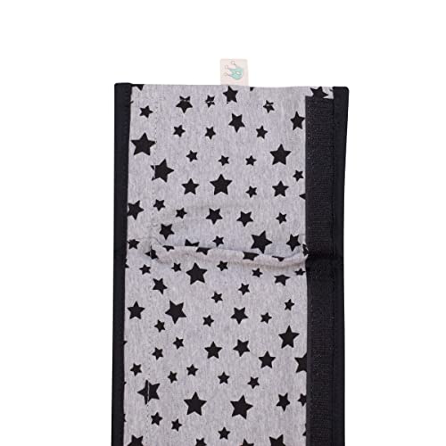 JYOKO Kids Covers Handle, Covers Railing for Stroller (Black Star, Regular)