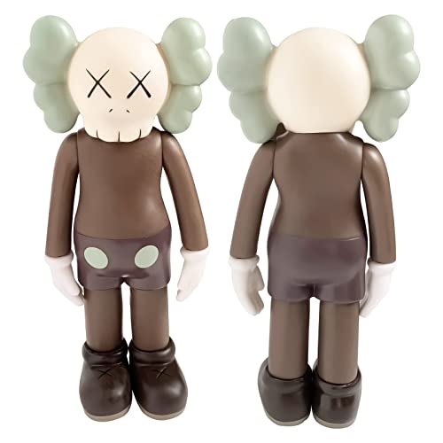8IN/20CM Ka-Ws Action Figure Model Art Toy Suitable for Art Collection Desktop Decoration, Birthday Gift, and Other (Brown)