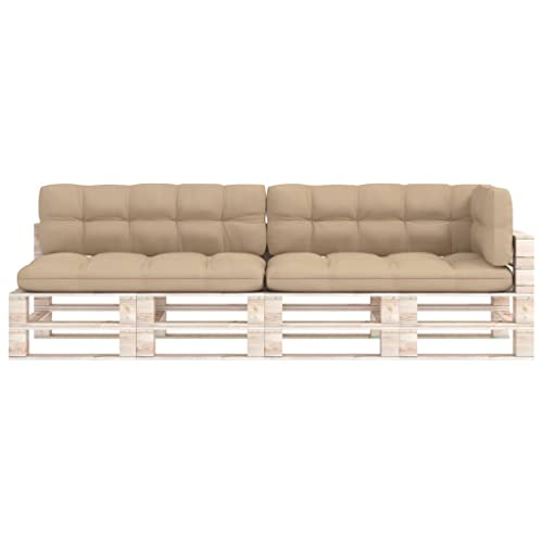 imasay Pallet Sofa Cushions 5 pcs Beige
