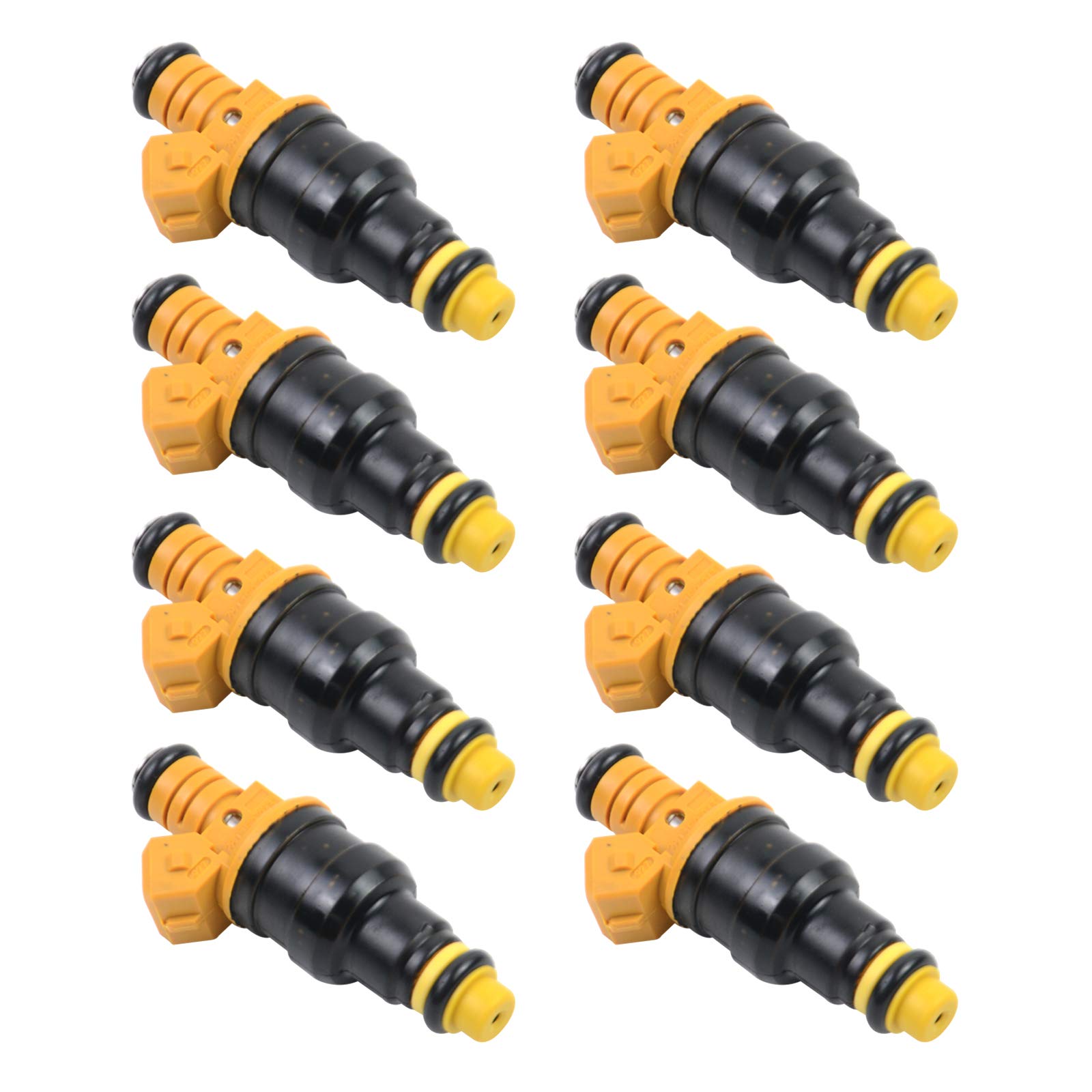AKWH 0280150943 Set of 8 Fuel Injectors Replacement for Ford Lincoln Mercury 4.6L 5.0L 5.4L 5.8L - F150 F250 F350 E150 E250 E350 Mus-tang Bro-nco 0280150939 0280150909 0280150718