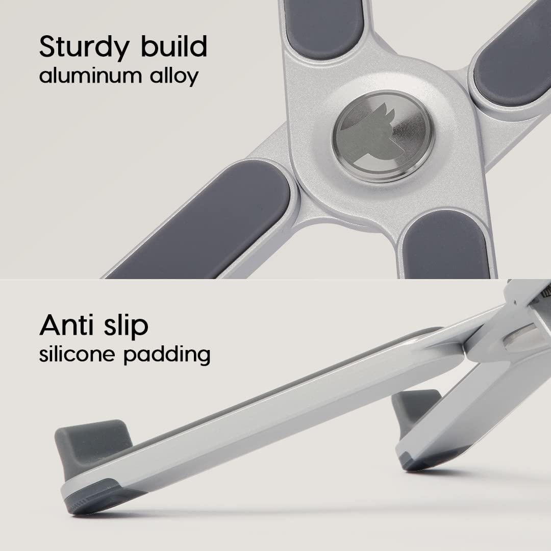 Astropad Compact Drawing Stand for iPad or Laptop Riser - Foldable and Portable Laptop Stand for Desk - Adjustable 7 Angles Tablet Easel for Drawing Widely Compatible iPad Pro, Air, Galaxy, Surface