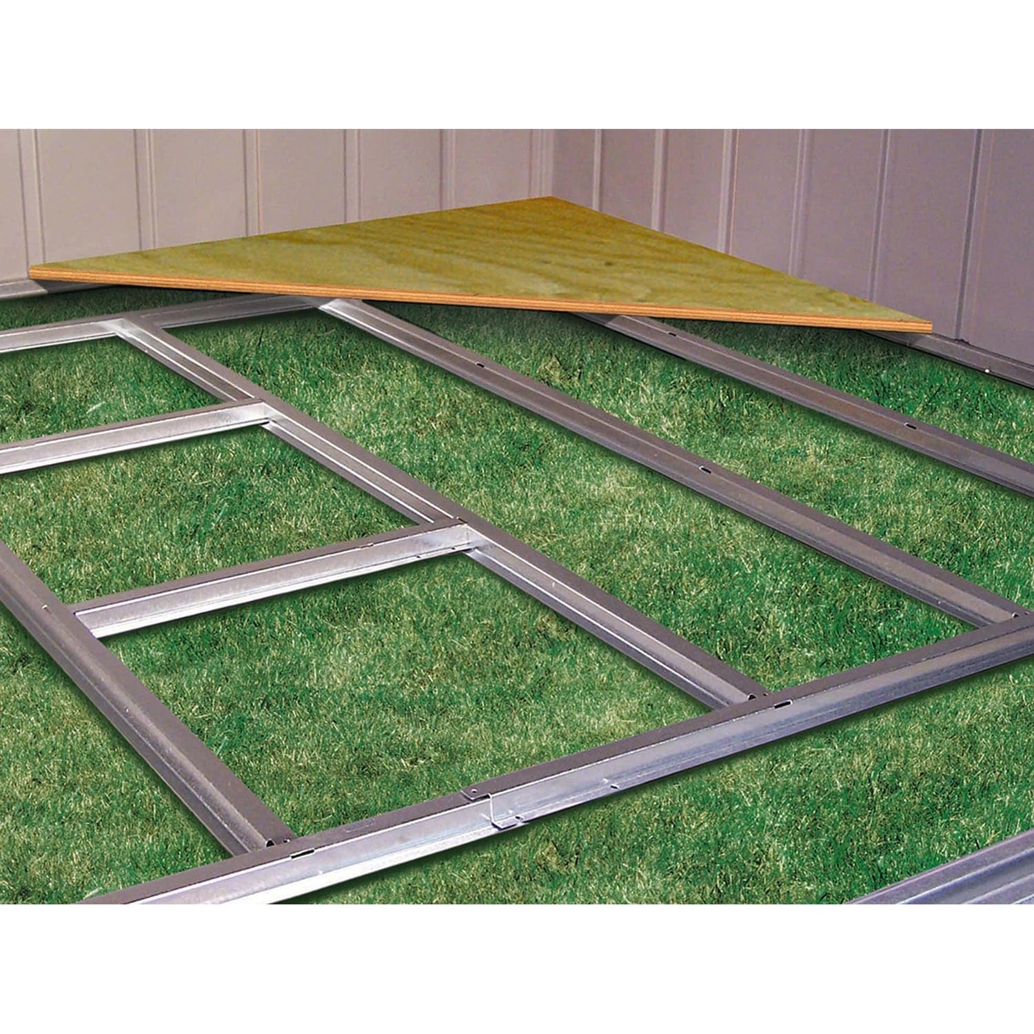Arrow Floor Frame Kit for Classic Sheds 10x11 12 14 Select Ft. 9.8 X 12.8 0.1 Ft Grey Steel