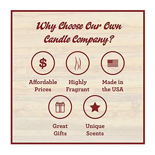Our Own Candle Company Scented Mini Mason Jar Candle, 3.5 Ounce (French Vanilla, 3.5 oz (4 Pack))