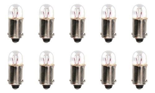 CEC Industries #3796 Bulbs, 12 V, 2.04 W, BA9s Base, T-2.75 shape (Box of 10)