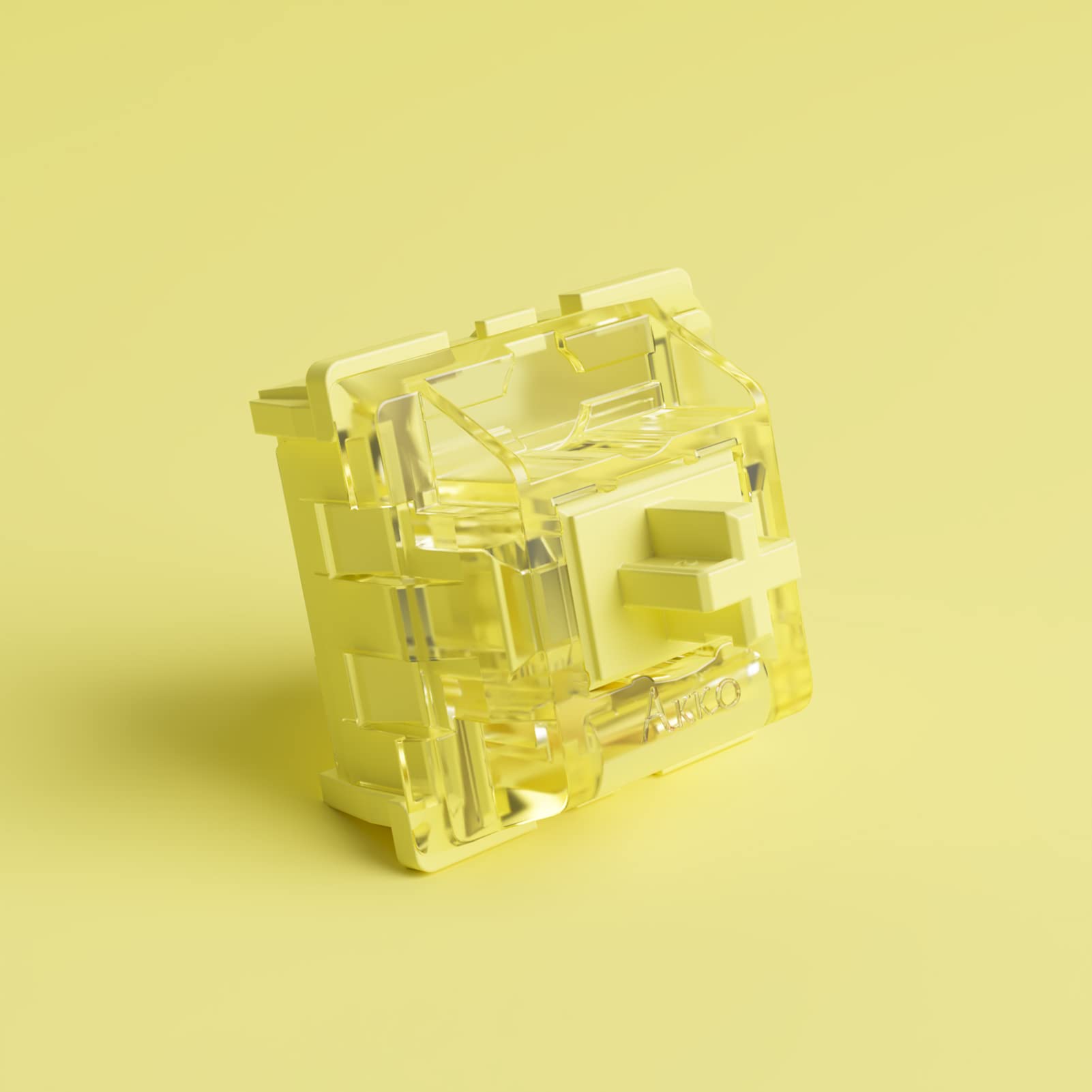 Akko V3 Switch Cream Yellow Linear Keyboard Switches for Mechanical Keyboard, 3 Pin 50gf Key Switches (45pcs)