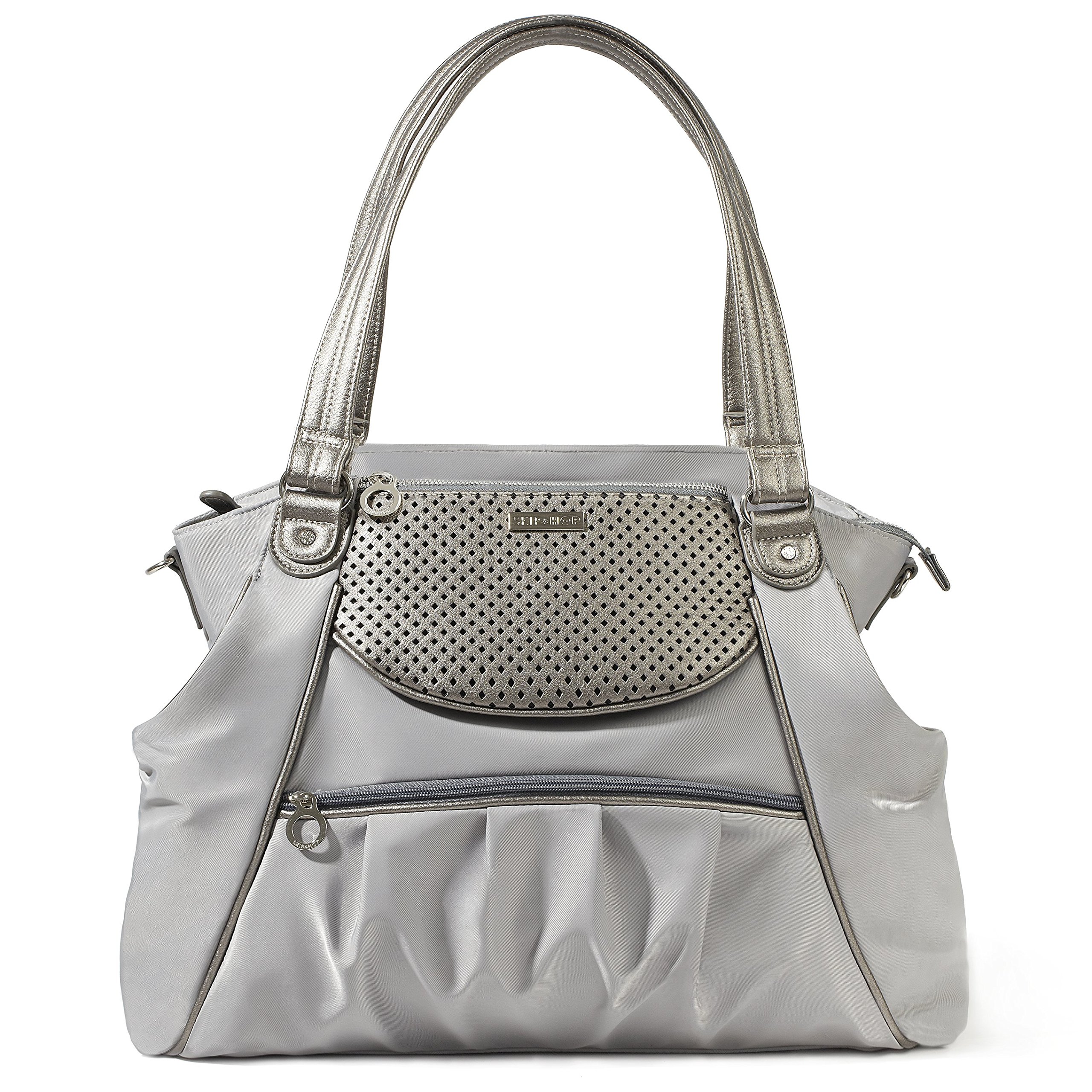 Skip Hop Studio Select Day-to-Night Diaper Satchel, Pewter