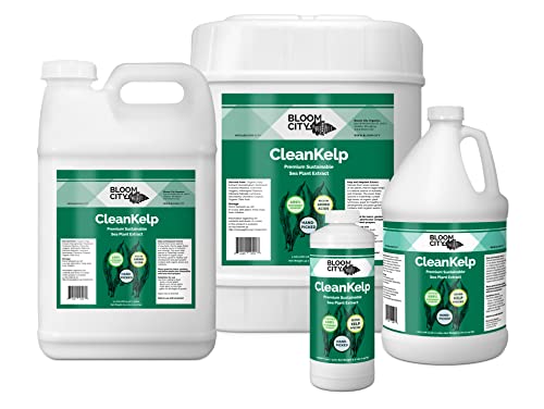 Organic Liquid Kelp Fertilizer - Seaweed Fertilizer for Plants - Concentrated Kelp & Seaweed Extract, Quart (32 oz) Makes 180 Gallons