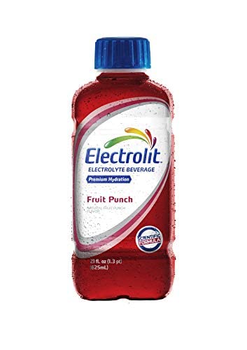 Electrolit 21oz Hydration Beverage Drink w/ Electrolytes - Pack of 12 (Fruit Punch)
