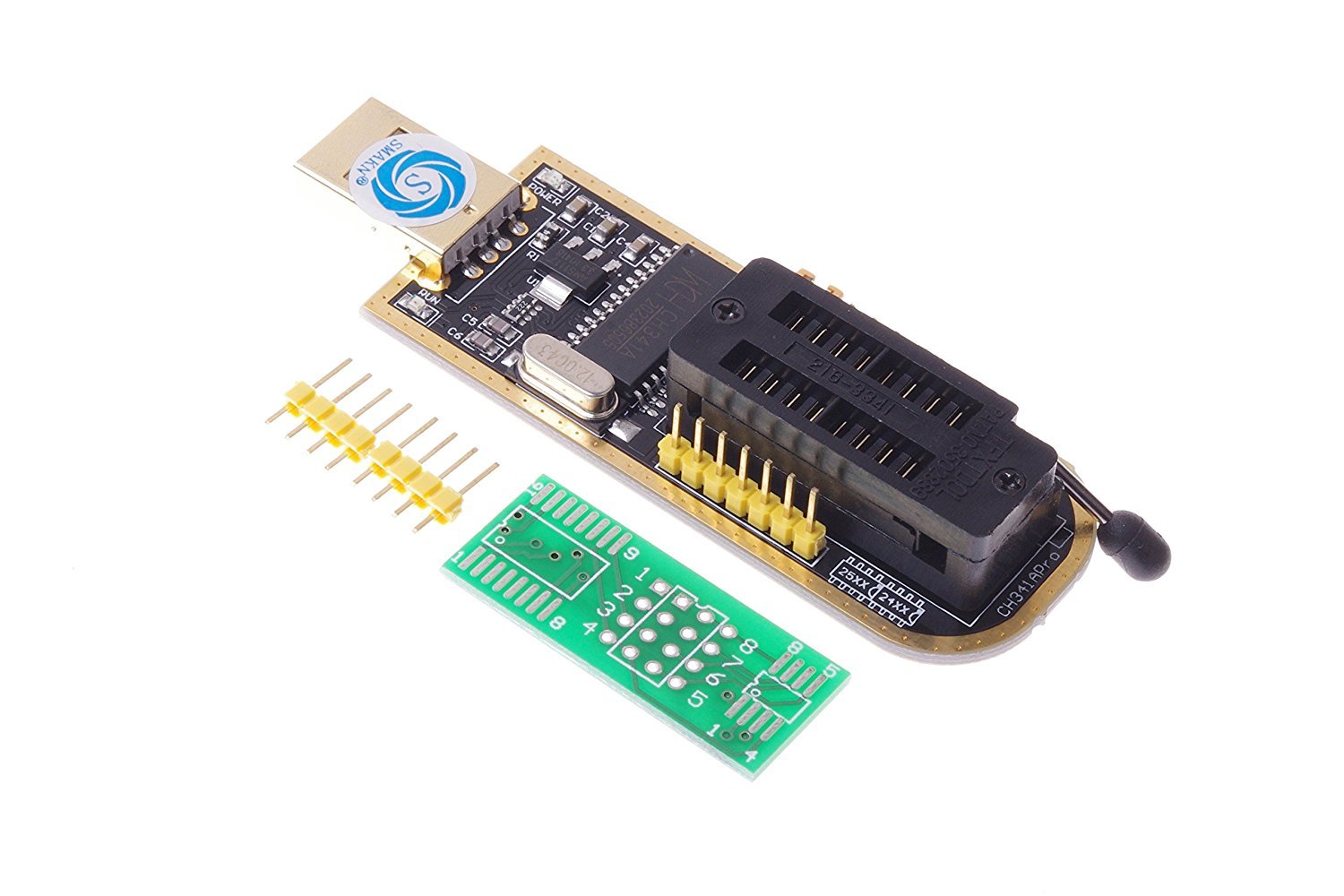 SMAKN® USB Programmer CH341A Series Burner Chip 24 EEPROM BIOS LCD Writer 25 SPI Flash